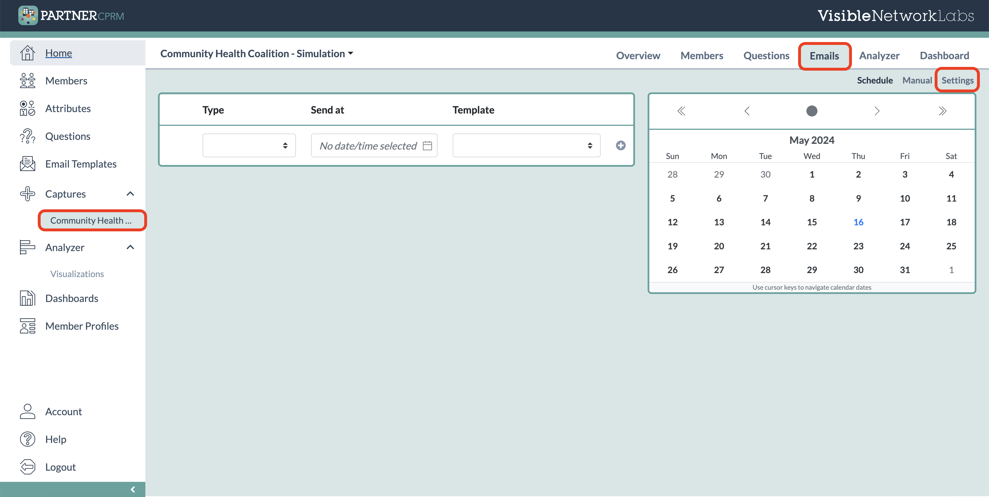Manage Email Settings