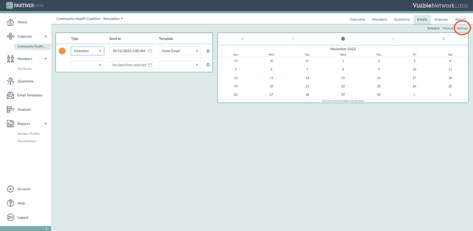 Manage Email Settings